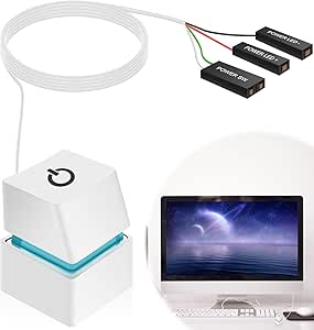 Aicharynic Desktop Computer Power Switch, External Remote Start PC ...