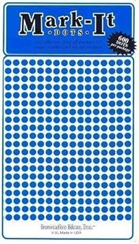 Amazon.com: Innovative Ideas Small 1/8" Removable Mark-it Brand dots ...