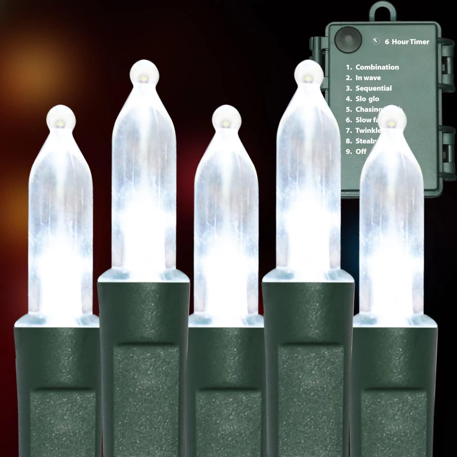 Amazon.com: TWINGLEHOME Battery Operated String Lights, 50 LED 18ft ...