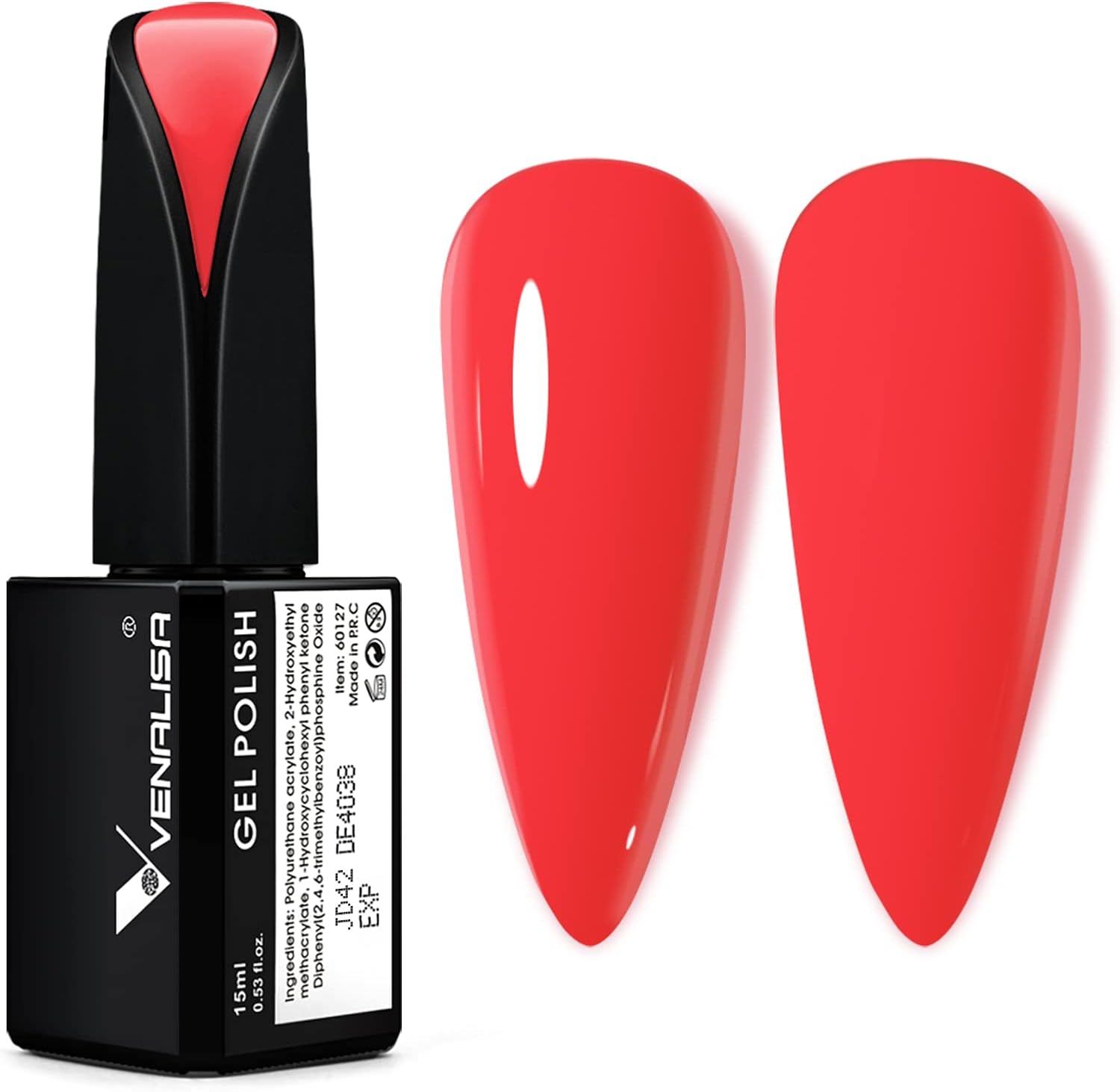 VENALISA Vernis Semi Permanent corail coral Vernis à ongles Gel Couleur ...