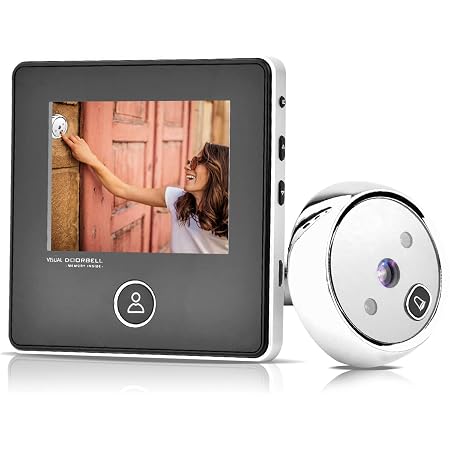 Door Viewer Peephole, Video Doorbell Digital Door Peephole Viewer Smart ...