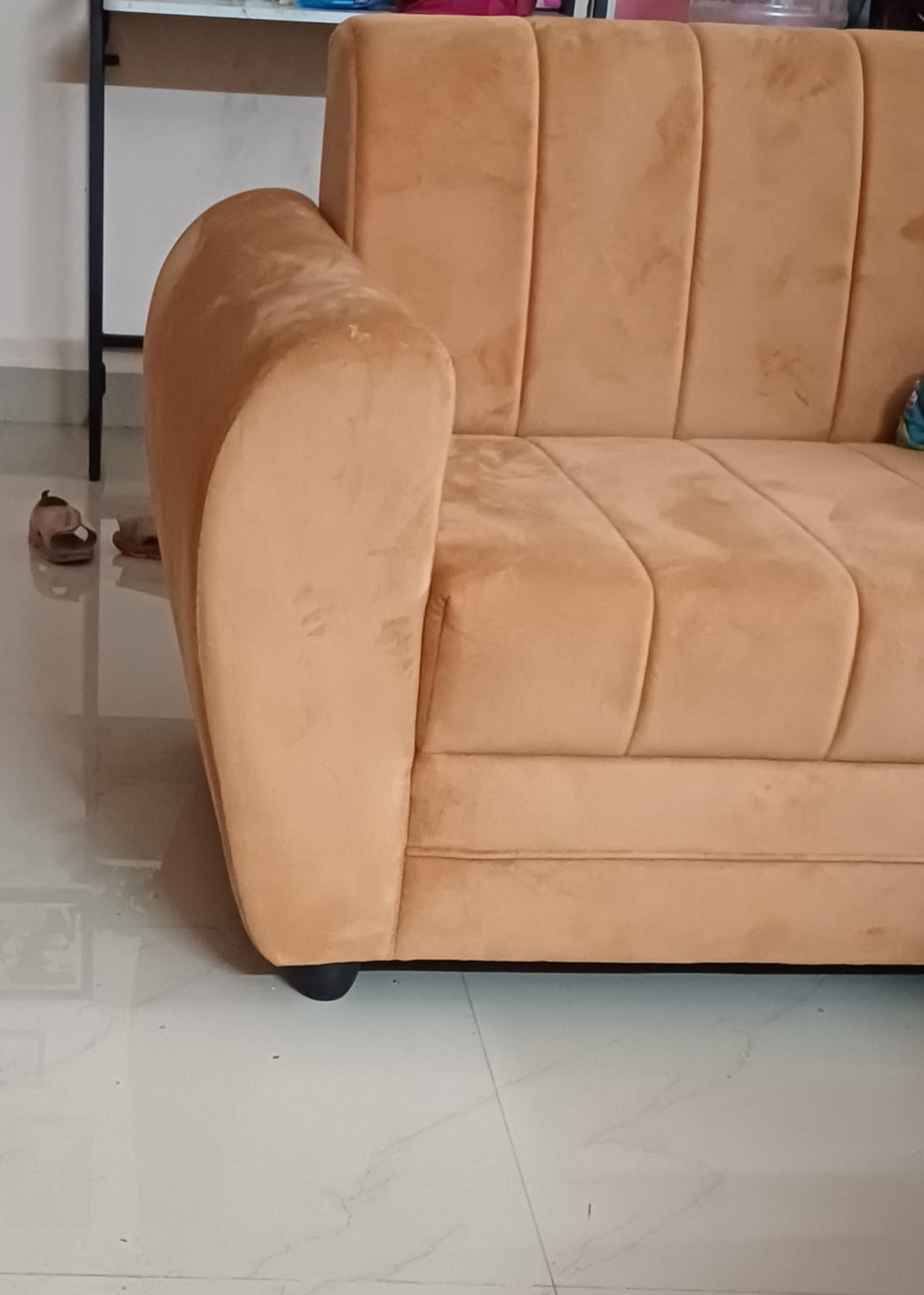 Torque - Bali 1 Seater Fabric Sofa (Brown) | Living Room, Bedroom ...