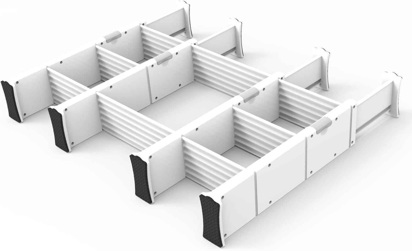 Amazon.com: Bamboo Drawer Dividers, Adjustable 4-Piece Organizer ...