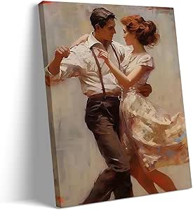 Amazon.com: Vintage Love Wall Art Vintage Romanticism Canvas Painting ...