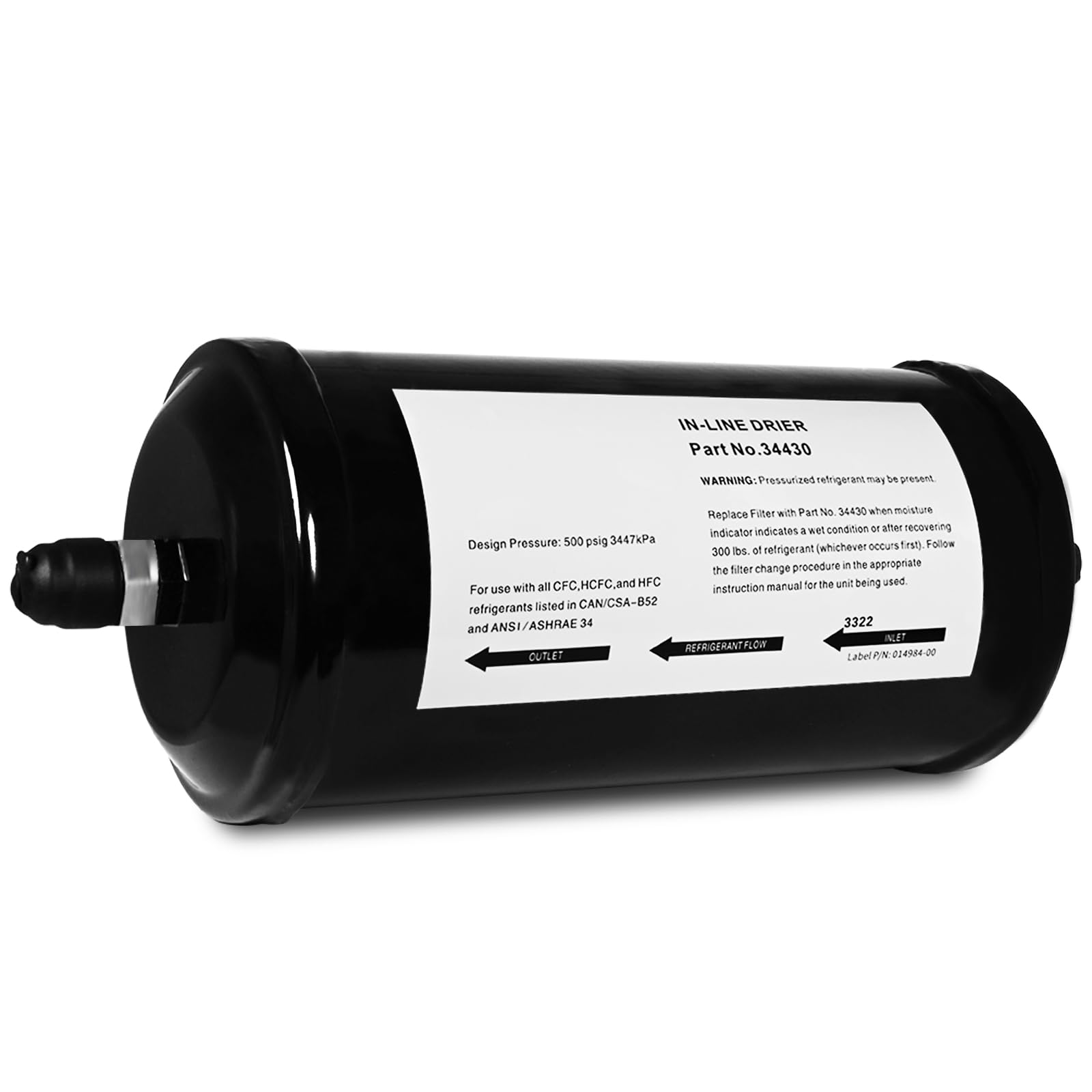 Amazon.com: 34430 A/C Recycling Filter Drier -1 Pack, Black. For ...
