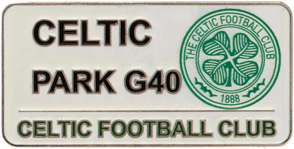 CELTIC FOOTBALL CLUB STREET SIGN PIN BADGE : Amazon.co.uk: Fashion