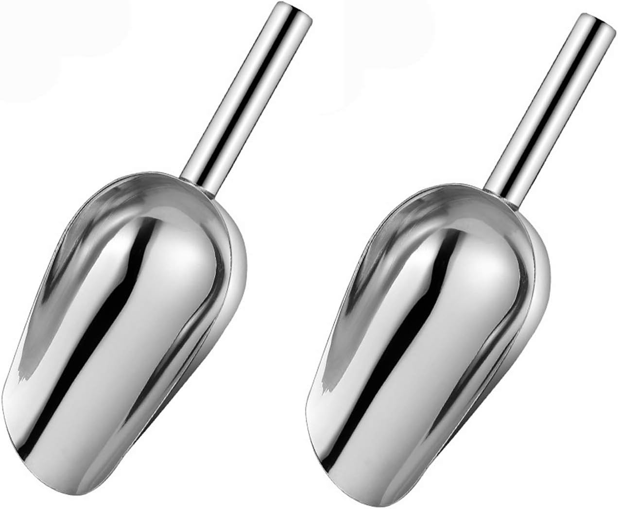 Amazon.com: LARATH 2 Pieces Stainless Steel Ice Scoops Flour Sugar ...