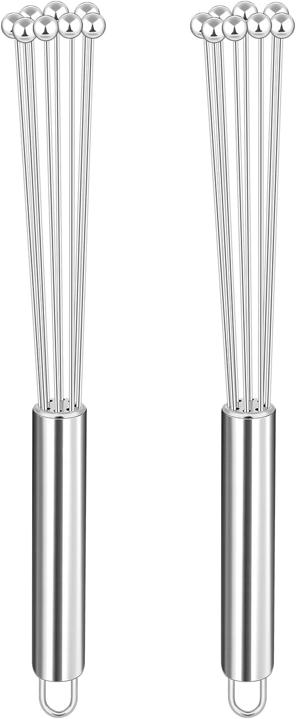 Amazon.com: 2 Pieces Mini Ball Whisk Stainless Steel Whisk Balls Manual ...
