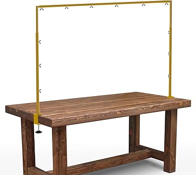 Amazon.com : Over The Table Rod Stand with Clamps - Adjustable Table ...