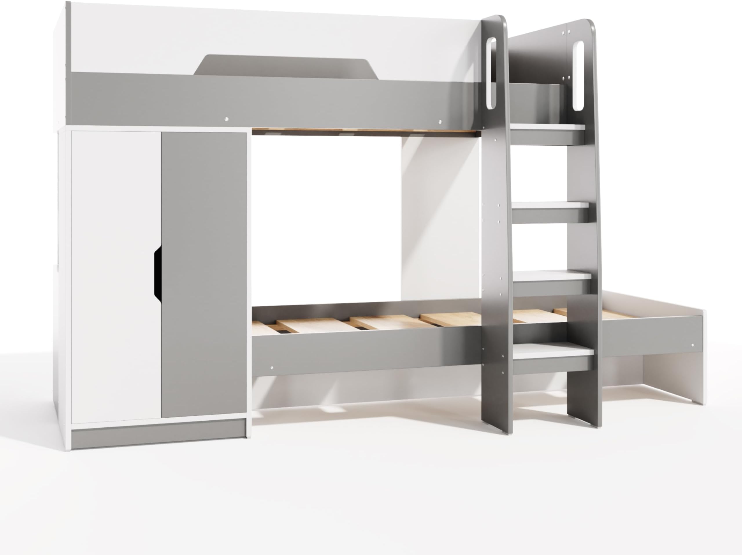 Julian Bowen Eclipse Bunk Bed, White, Single : Amazon.co.uk: Home & Kitchen