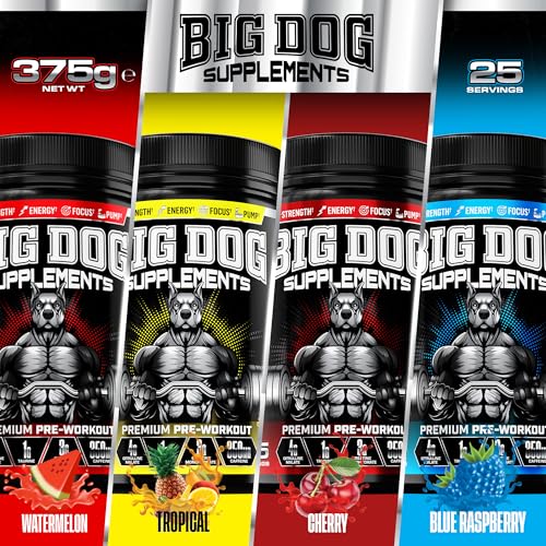 Big Dog Premium Pre Workout Powder - Ultimate High Strength Energy ...