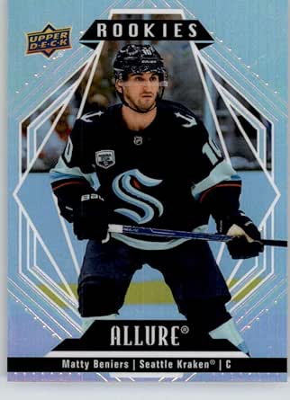 Amazon.com: 2022-23 Upper Deck Allure #150 Matty Beniers Seattle Kraken ...