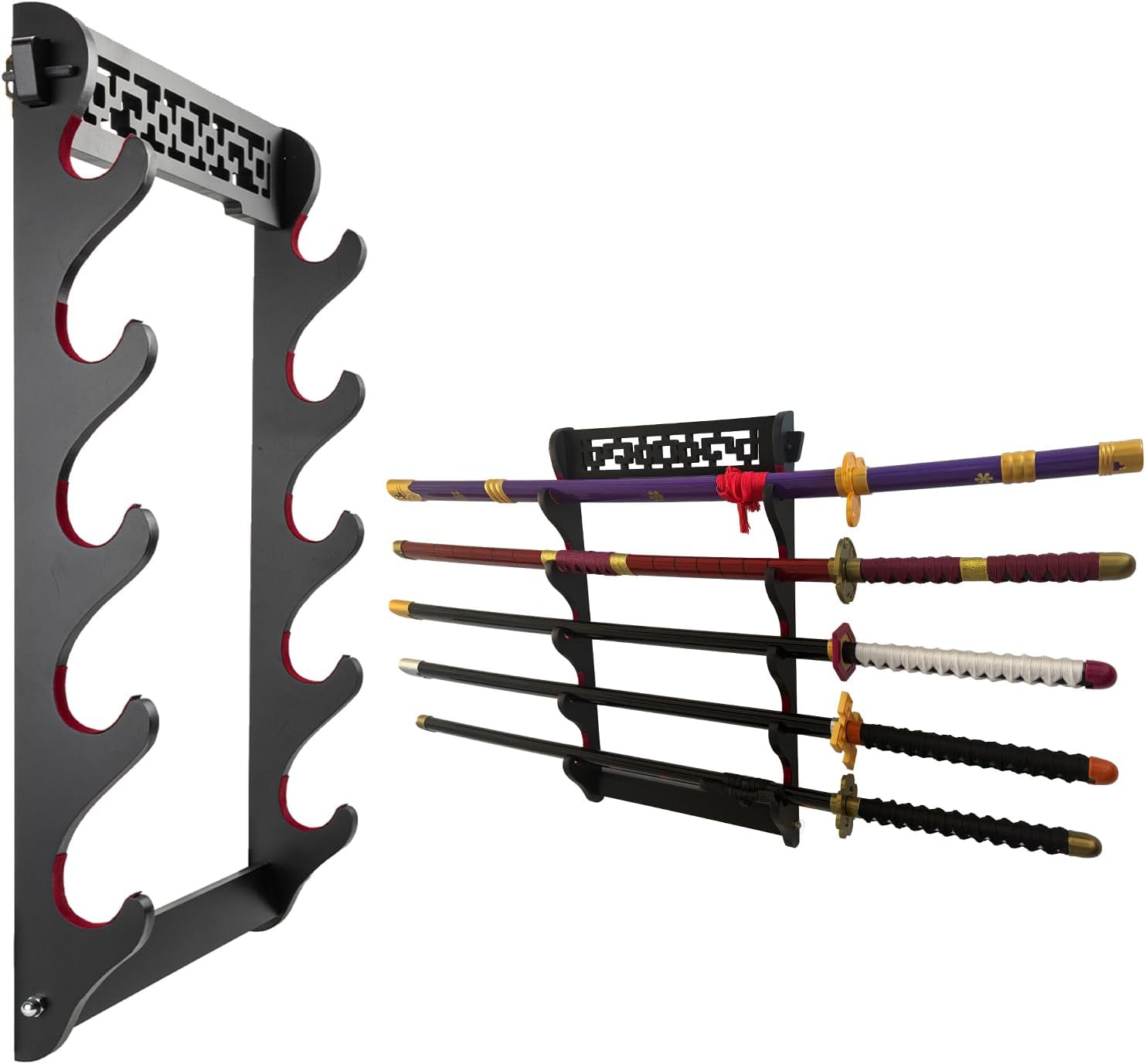 Amazon.com: GUIIYLGG Sword Holder Katana Wall Mount - 8-Tier Tai Chi ...