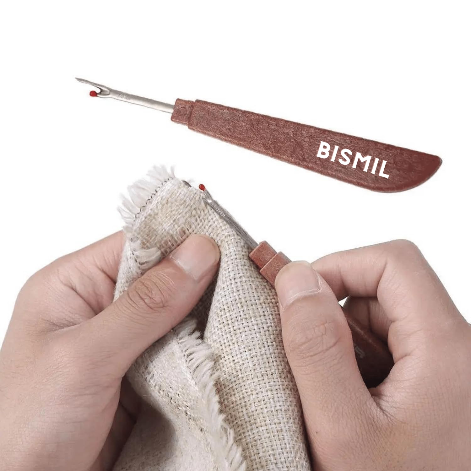 BISMIL Premium Wooden Handle Seam Ripper Stitch Opener Unpicker ...