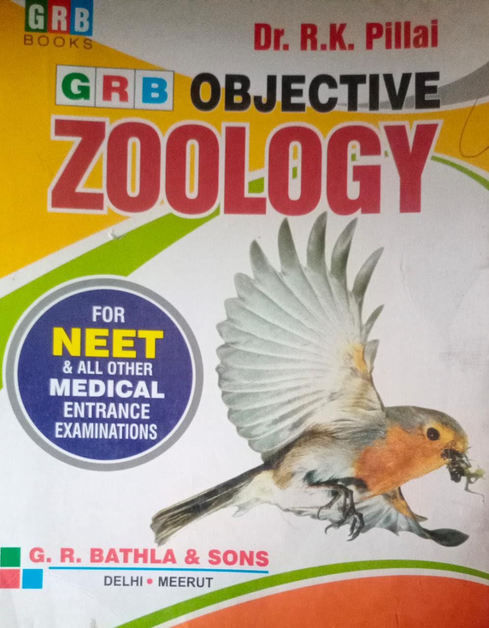 Buy GRB Objective Zoology NEET By RK Pillai (Second Hand & Used Book ...