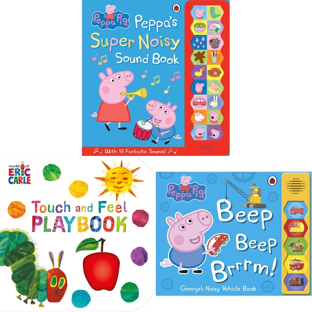 Buy Peppa Pig: Peppa's Super Noisy Sound Book & Touch and Feel Playbook ...