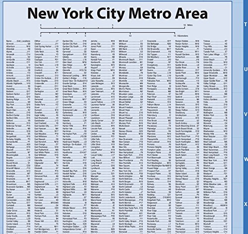 New York Metro Region Laminated Wall Map - Want It All