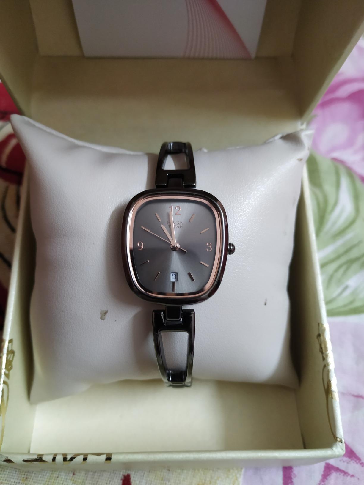 Titan Raga Viva Analog Gunmetal Dial Women's Watch -NM2604QM01 ...