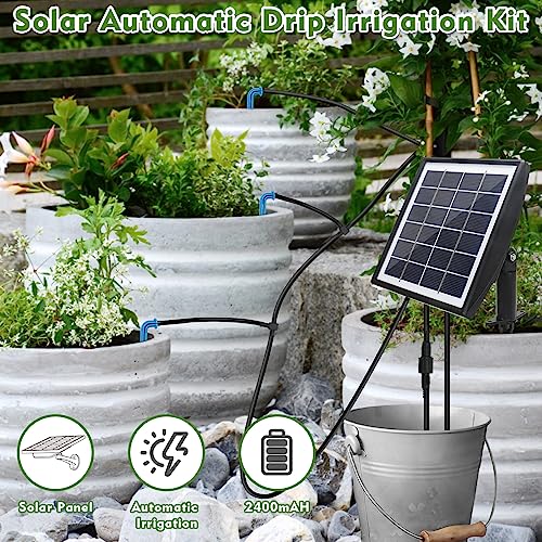 Snapklik.com : Flantor Solar Irrigation Kit Drip Irrigation Kit, 50FT ...