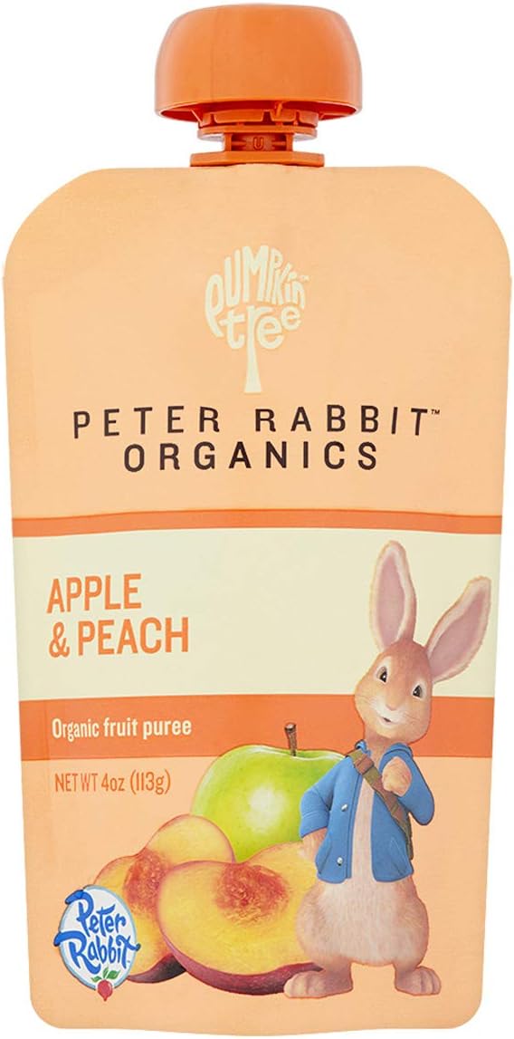 Amazon.com : Peter Rabbit Organics Baby Mango, Banana, and Orange, 4 oz ...