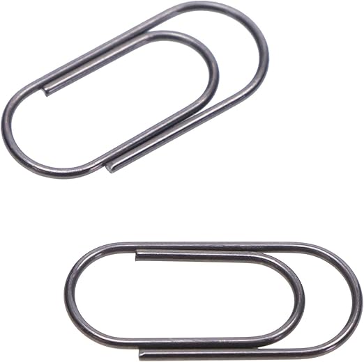Amazon.com : ONLYKXY 100 Pieces 16mm Mini Black Nickel Paper Clips ...
