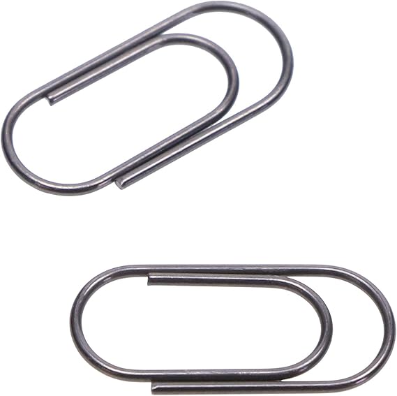 Amazon.com : ONLYKXY 100 Pieces 16mm Mini Black Nickel Paper Clips ...