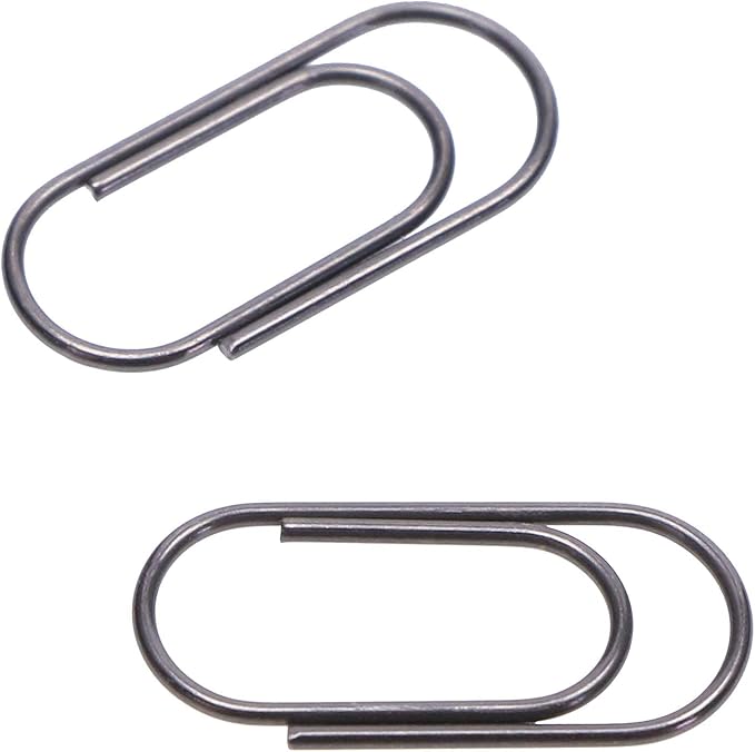 Amazon.com : ONLYKXY 100 Pieces 16mm Mini Black Nickel Paper Clips ...
