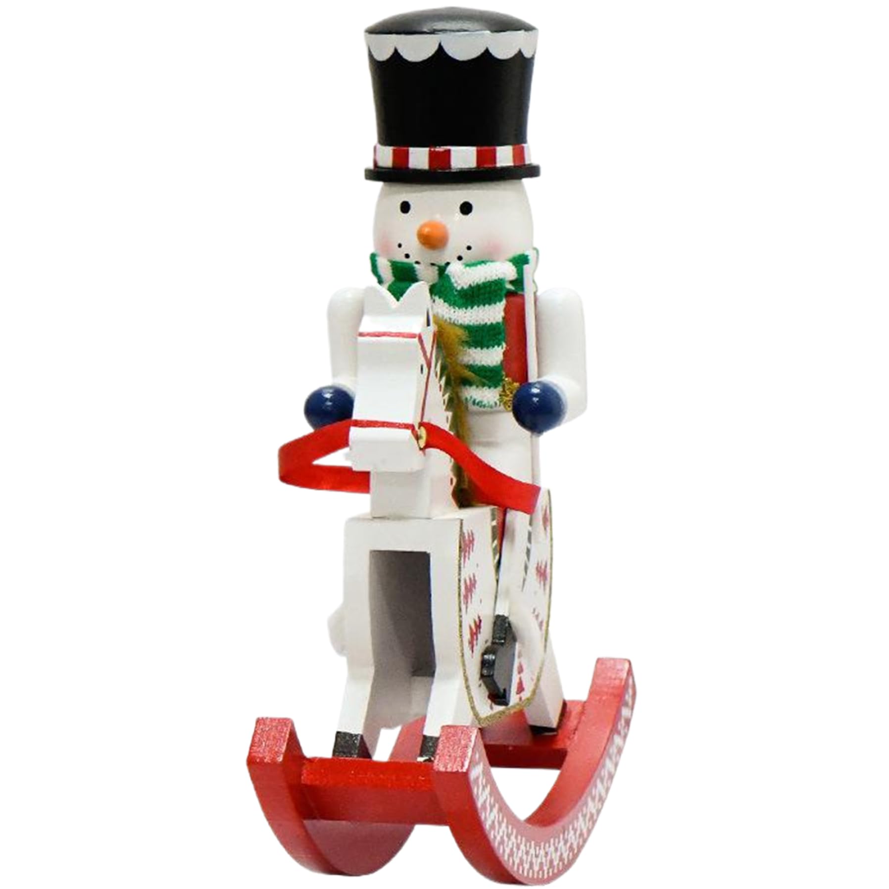 Amazon.com: XJKLBYQ Wooden Nutcrackers Rocking Horse Soldier ...