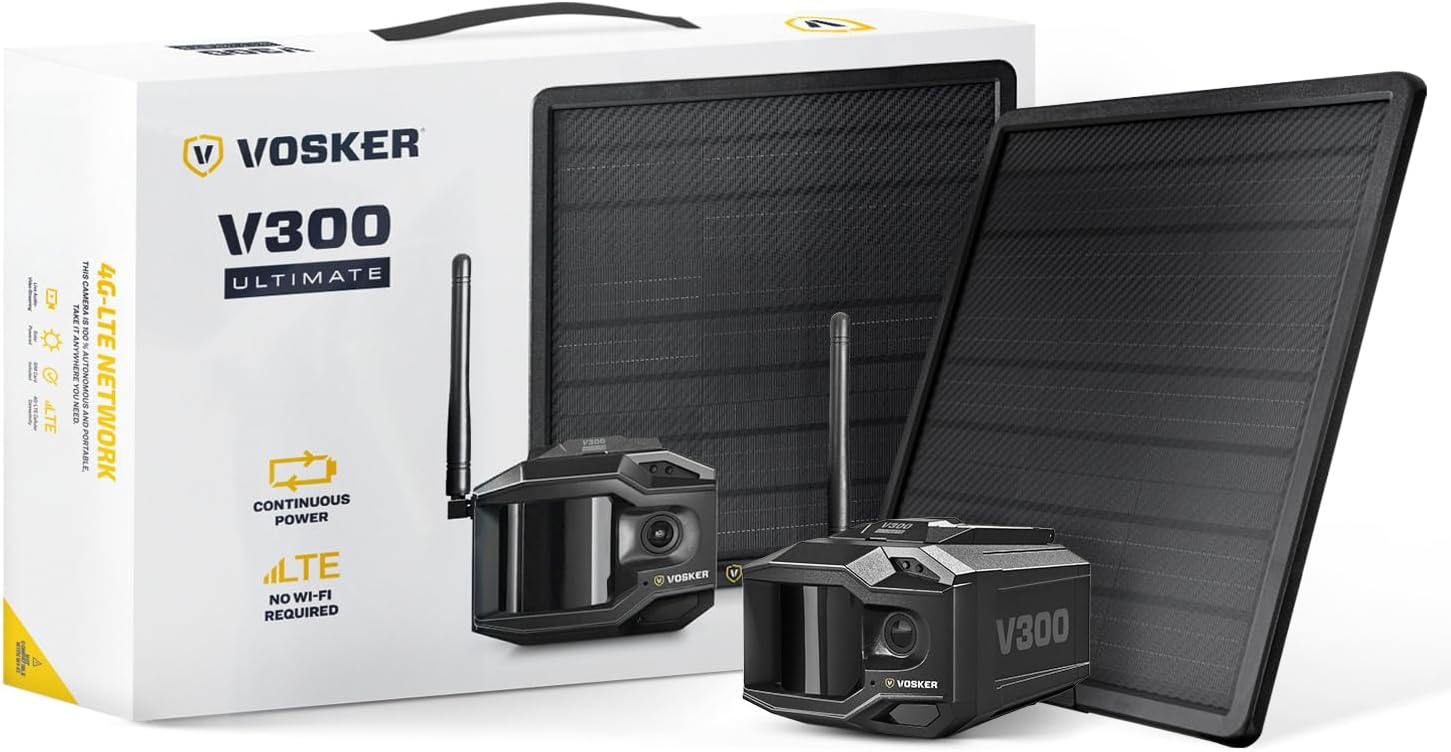 Amazon.com : Vosker V300 Ultimate 4G-LTE Autonomous Outdoor Security ...