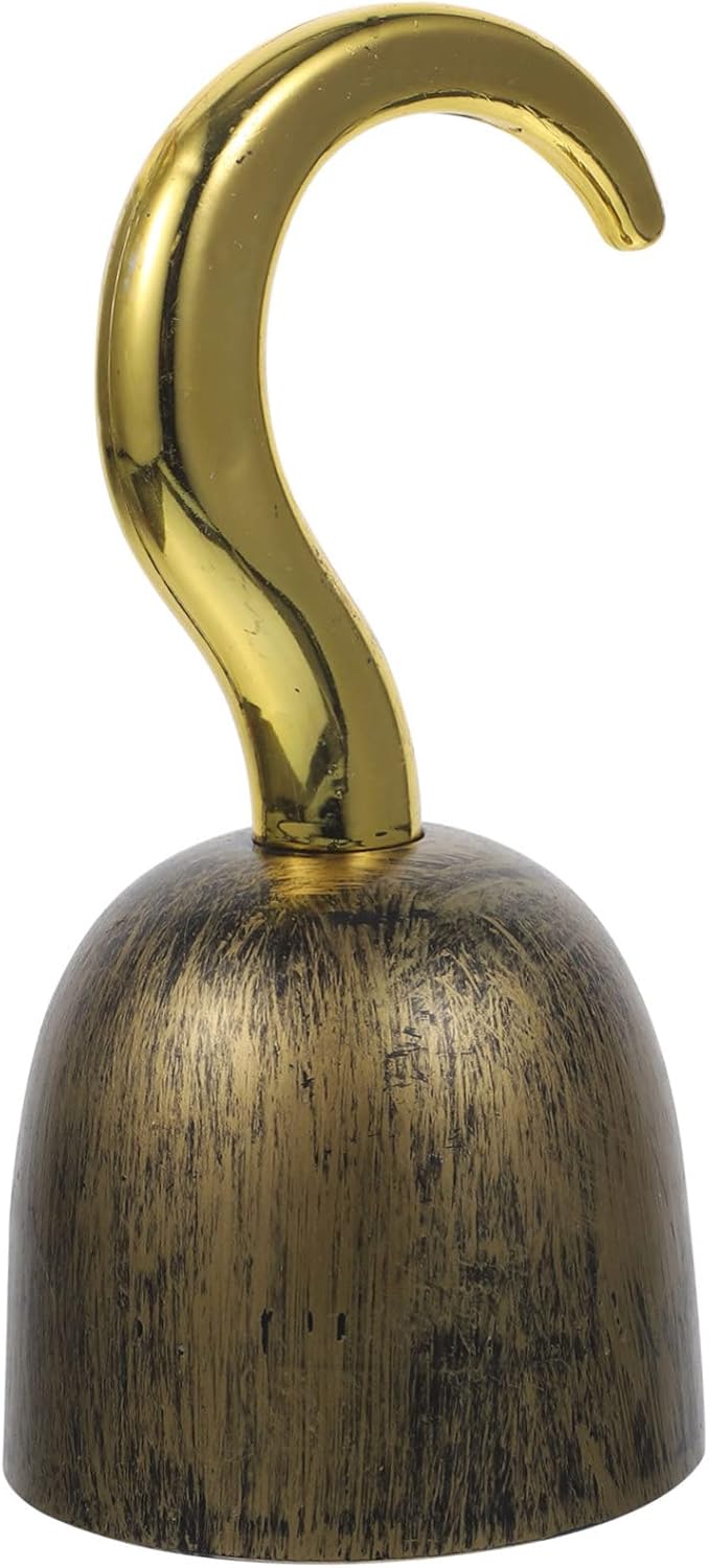 CIYODO Golden Pirate Hook Pirate Party Halloween Accessories Hook Props ...