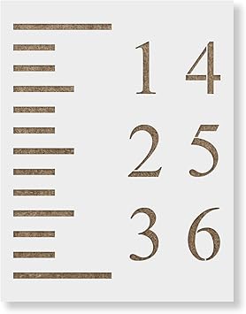 Growth Chart Stencil Template - Reusable Stencil for Growth Chart ...