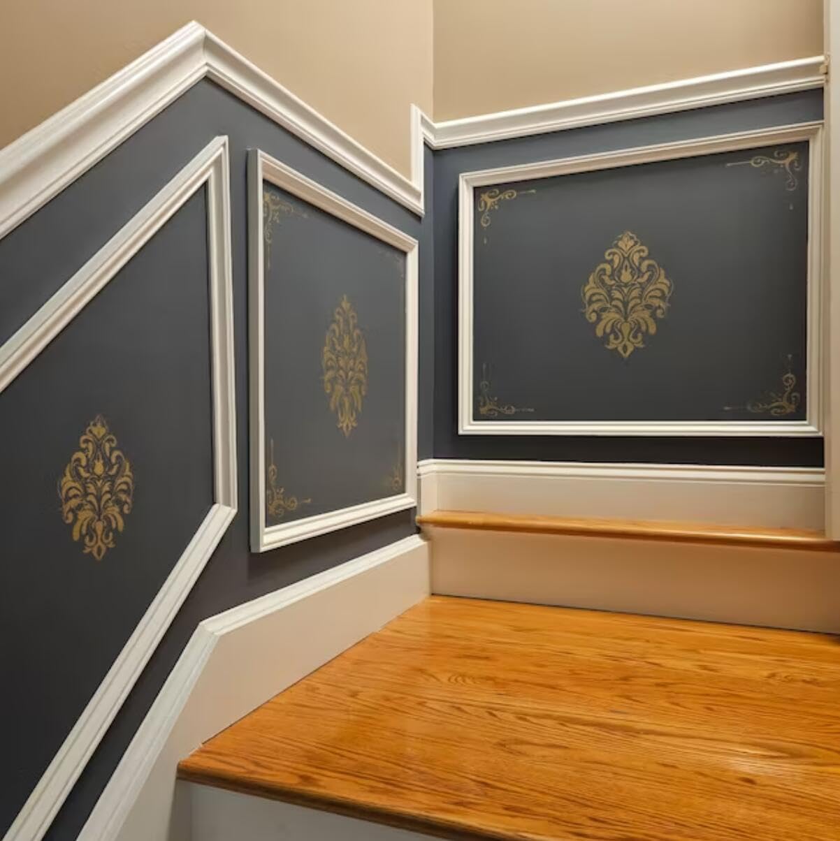 Snapklik.com : SUNVERSE Stencils For Crafts Reusable 11.7x8.26 Damask ...