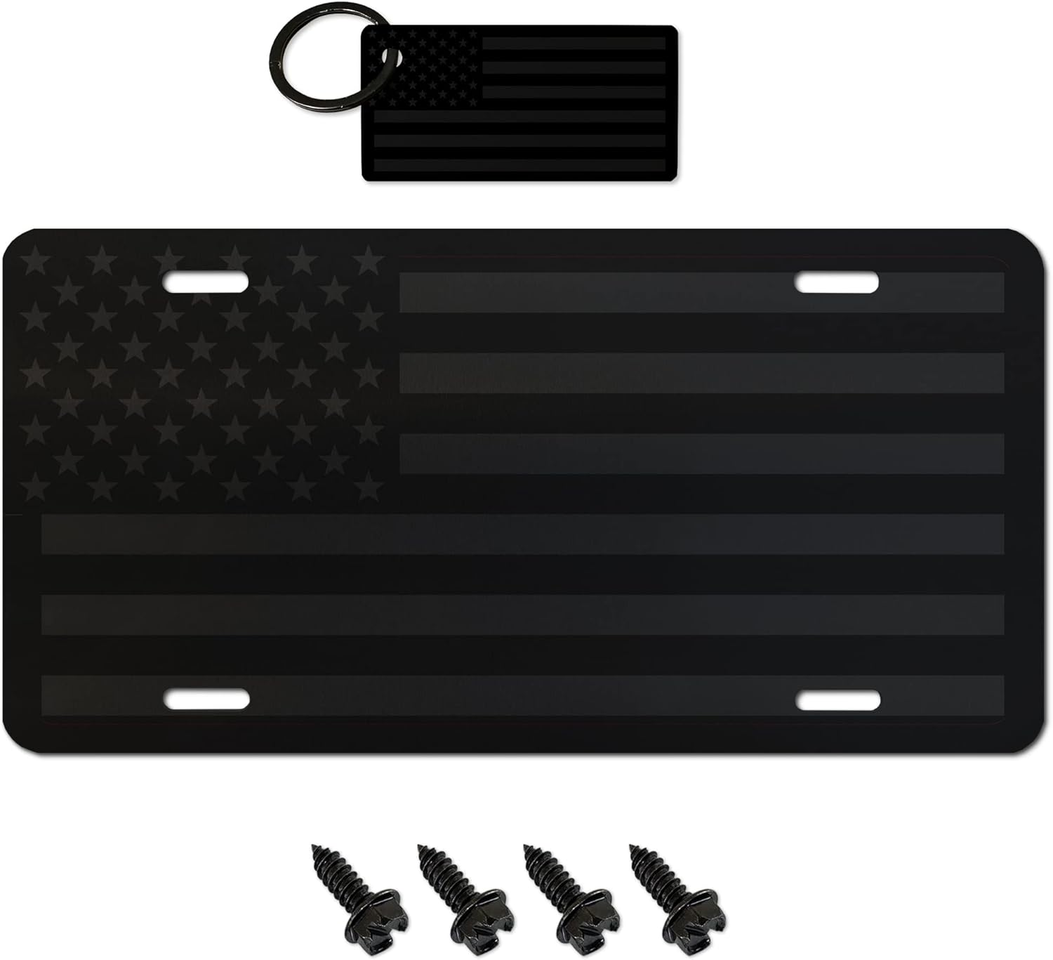 Amazon.com: USA Made - Vanity Novelty Thick Brushed Aluminum Tactical ...