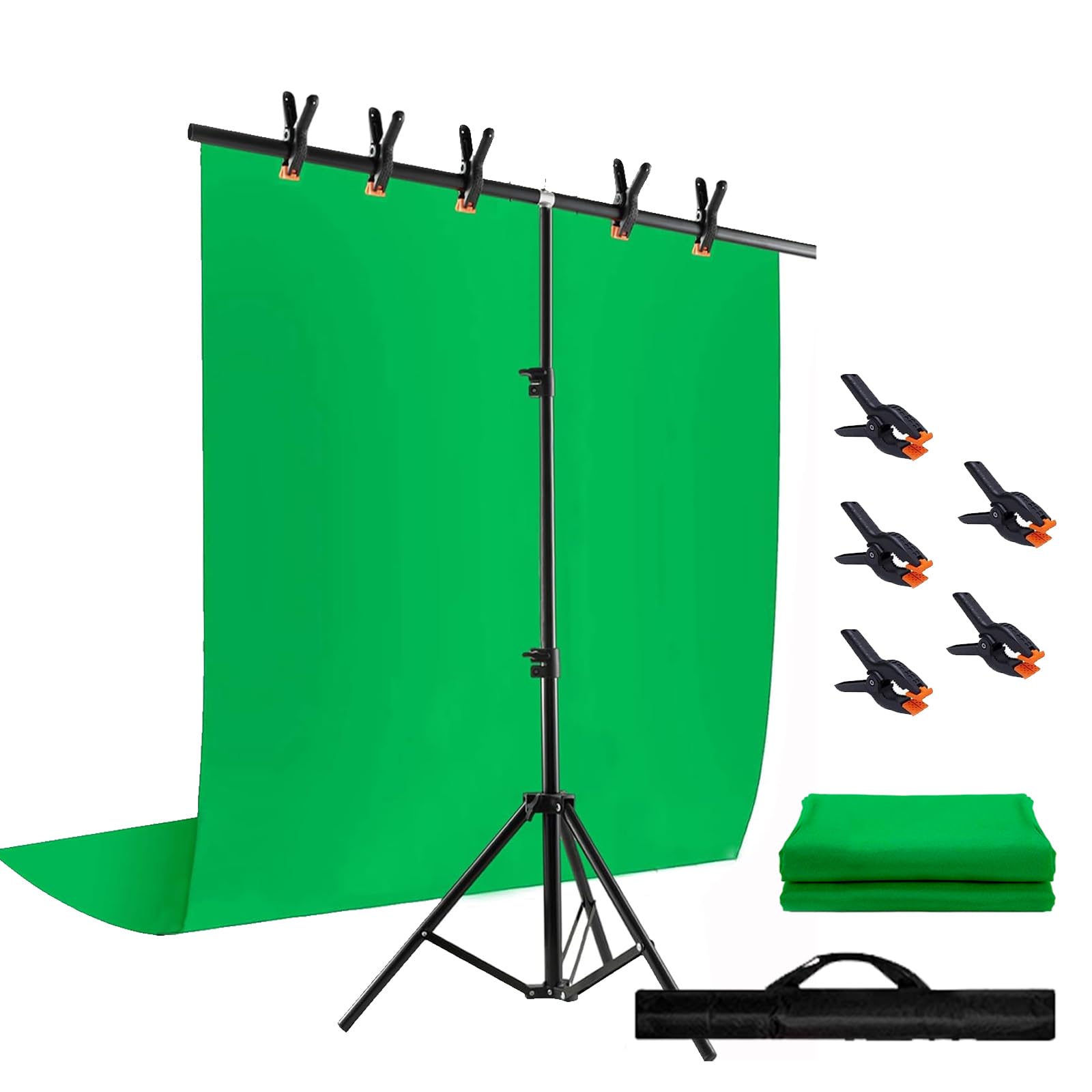Amazon.com : Green Screen Backdrop with Stand Kit, BEIYANG 6.5 X 5 Ft ...