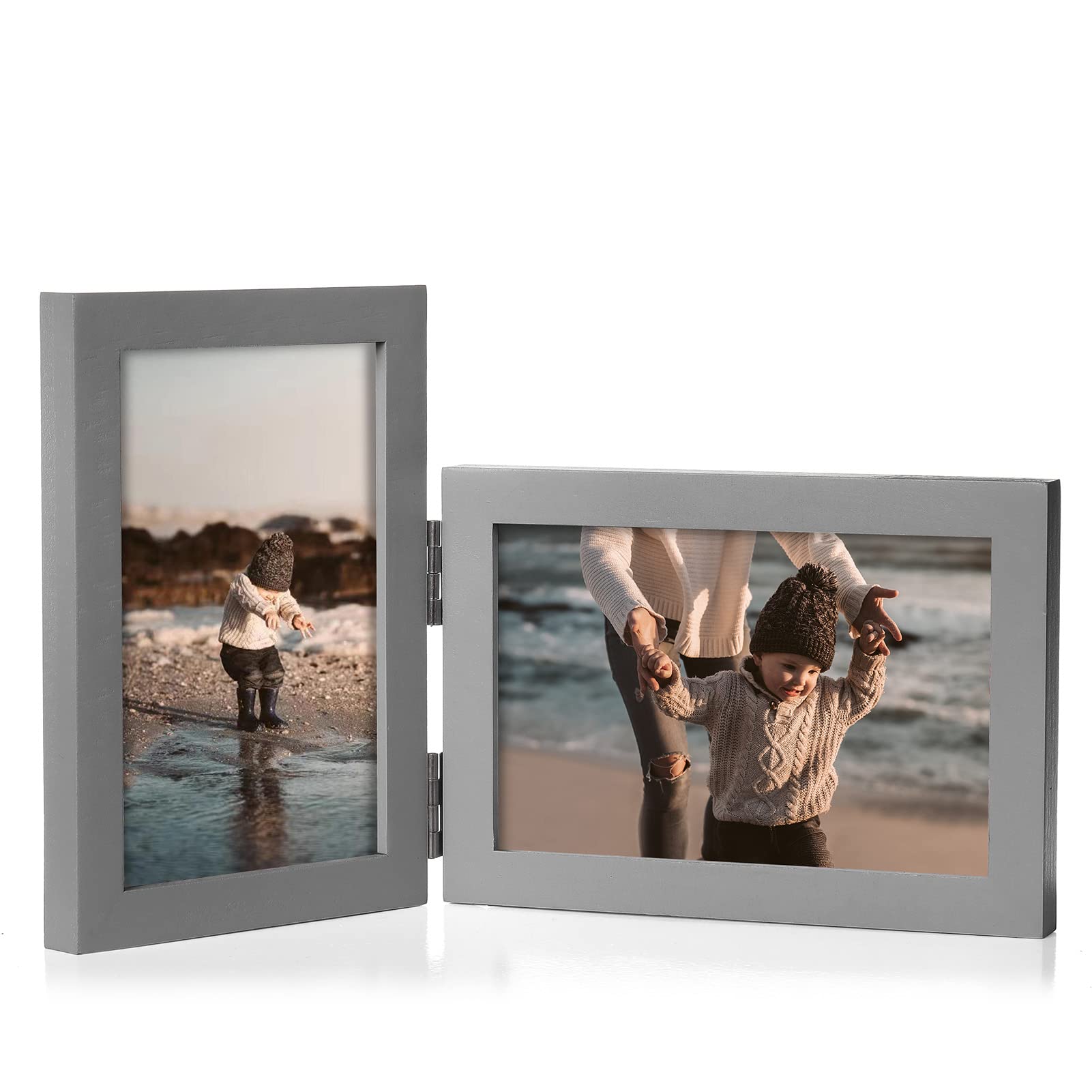 Amazon.com - Tamolus 4x6 Double Hinged Picture Frame Folding Photo ...