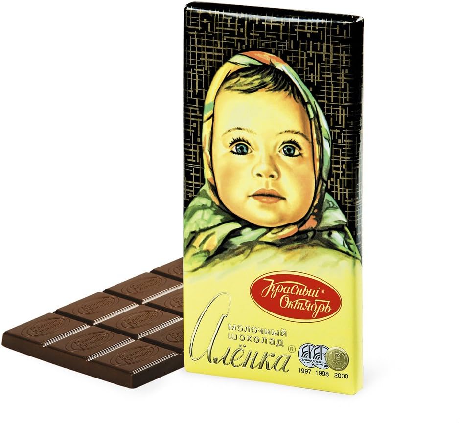 Amazon.com : Imported Russian Milk Chocolate "Alionka" 200g : Grocery ...