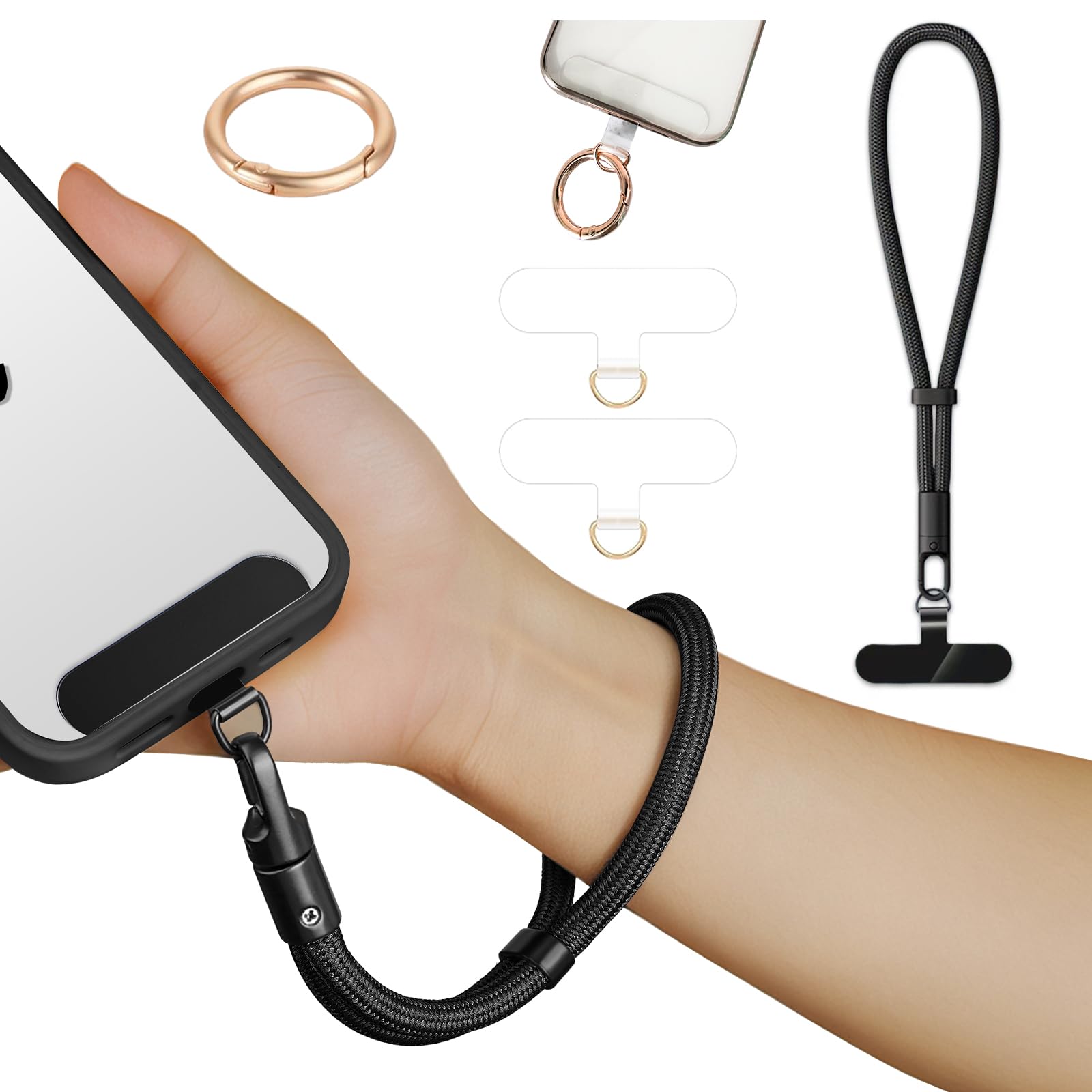 Amazon.com: Phone Lanyard Hand Wrist Strap Universal Adjustable Phone ...