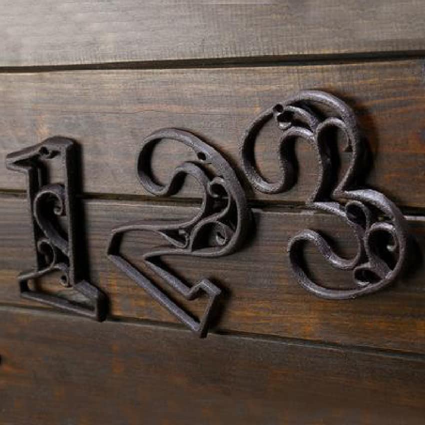 Snapklik.com : Metal Vintage Floating House Number, 4.5 Inch Large ...