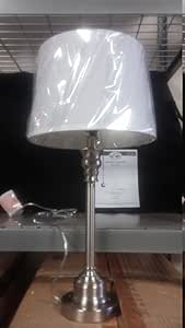 Hampton Bay Brushed Nickle Table Lamp - Amazon.com