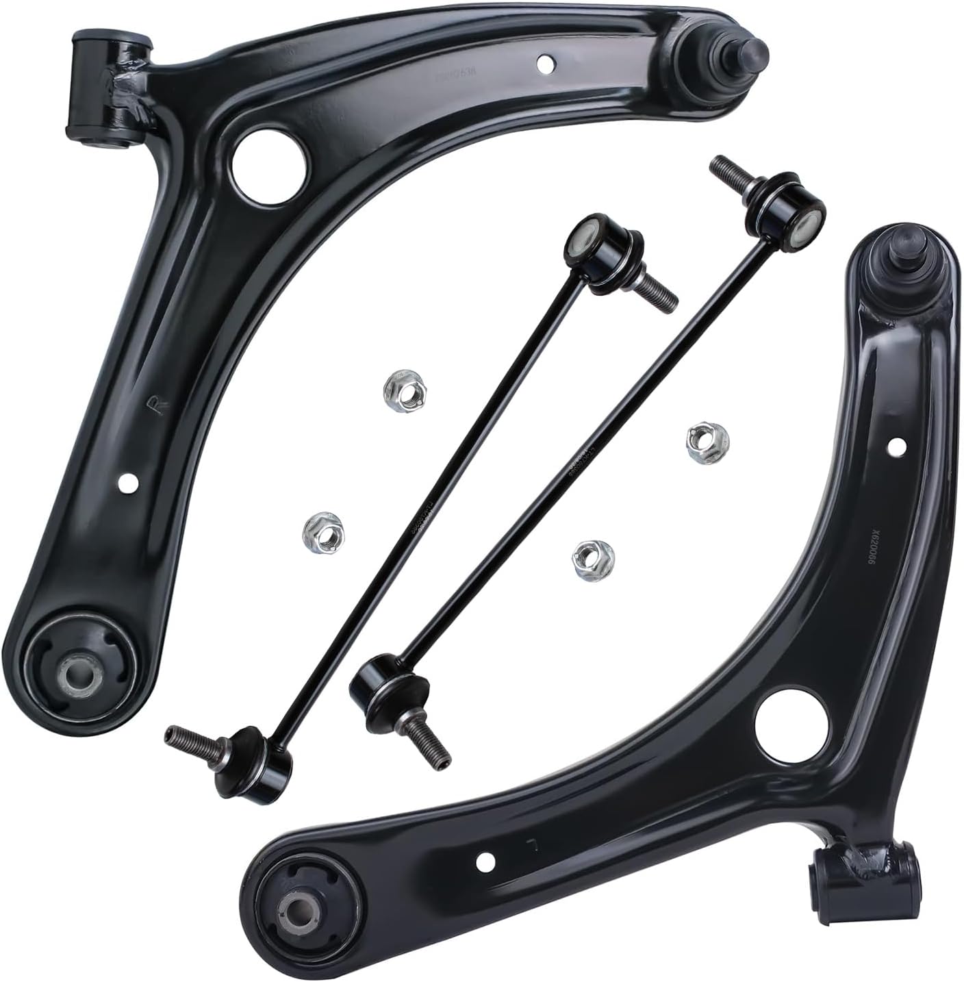 Amazon.com: Autsurles Front Lower Control Arms with Ball Joints + Sway ...