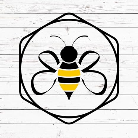 Amazon.com: Bee Decals Peel and Stick Vinyl Stickers - Beehive ...