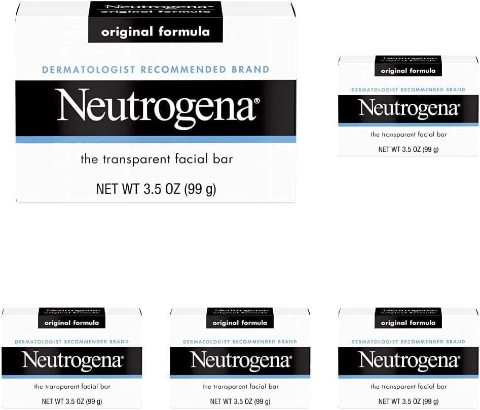 Amazon.com: Neutrogena Transparent Facial Bar, Original Formula ...