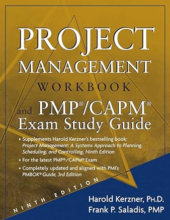 Project Management Workbook and PMP/CAPM Exam Study Guide , 9th Edition ...
