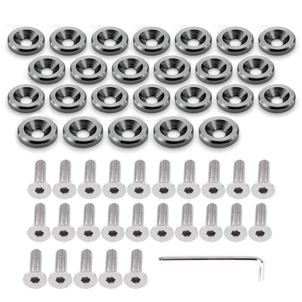 Snapklik.com : STETION 25 Pcs Fender Bumper Washer Bolt 6061 T6 Grade ...