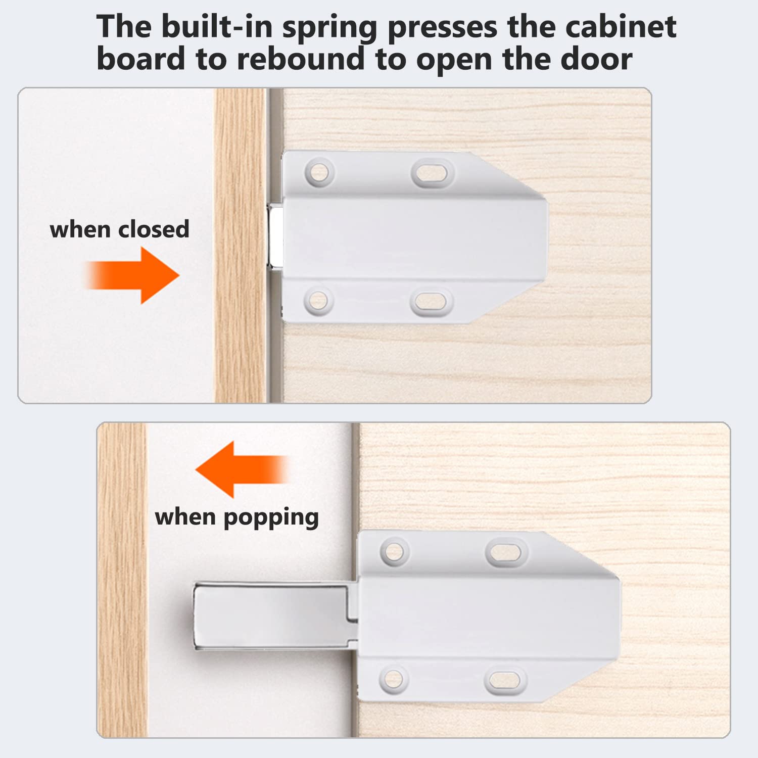 Magnet Cabinet Locks Magnetic Push To Open Touch Pressure Catch Latch ...