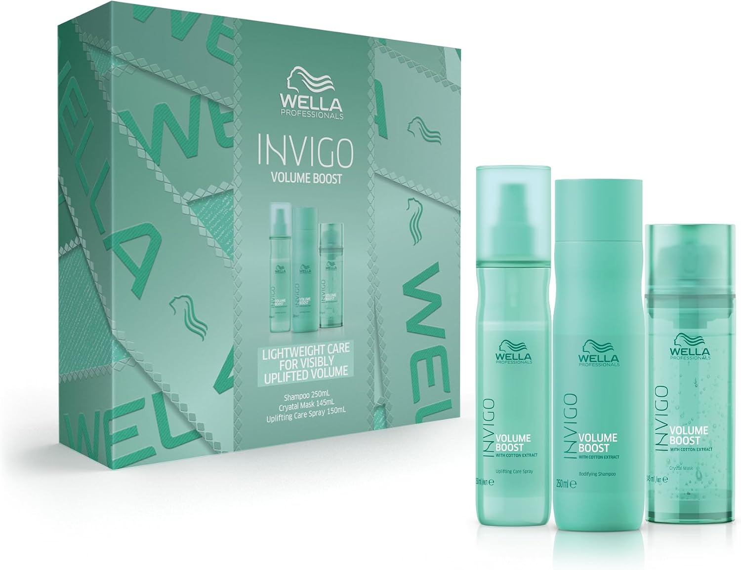 Wella Professionals Invigo Volume Trio set - Shampoo 250ml, Spray 150ml ...