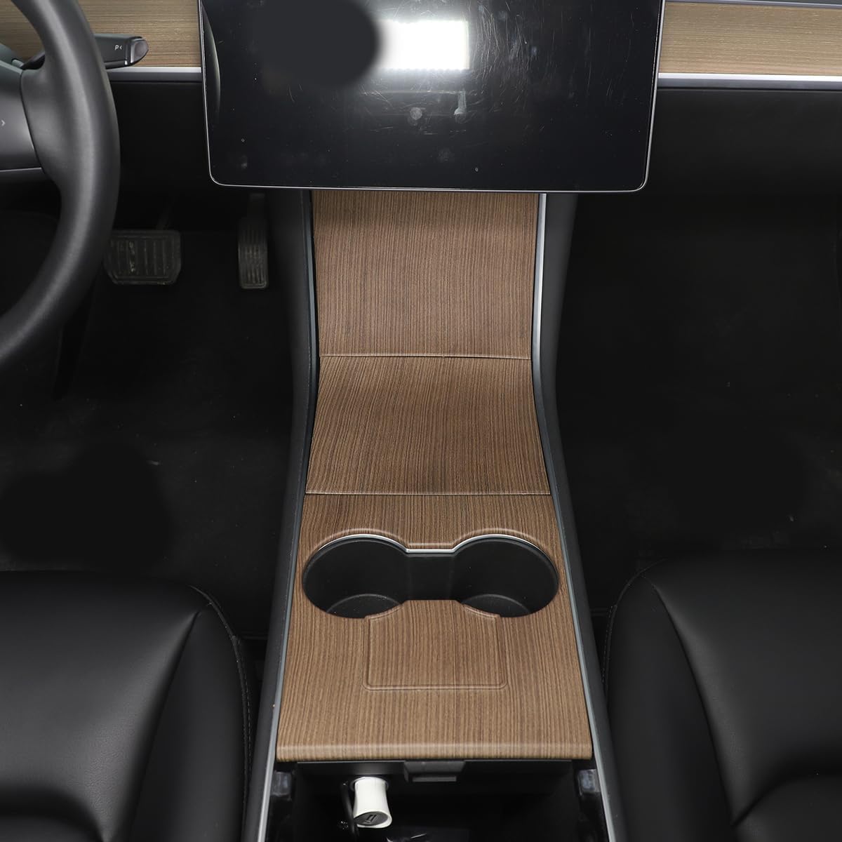 Amazon.com: Aotumcer Center Console Cover Kit, Genuine Wood Centre ...