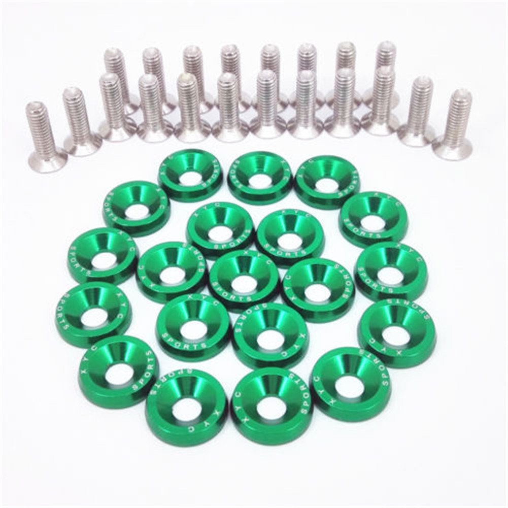 Buy 20 PCS XYC Sports Billet Aluminum Fender Washer Engine Bay Dress Up ...