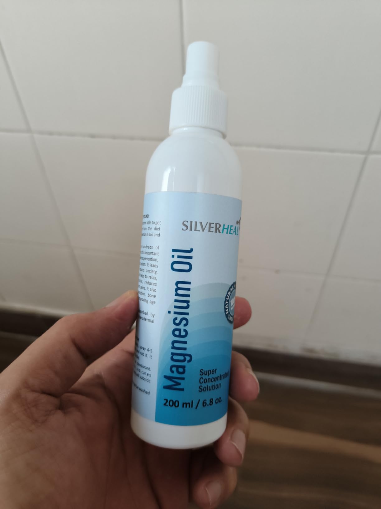 SILVERHEAL 100% Pure Magnesium Oil Spray for Men & Women (200 ml ...