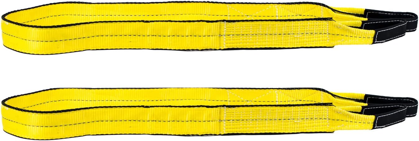 Amazon.com: QWORK 2 Pack 2" x 5' Lifting Slings Straps Polyester Web ...